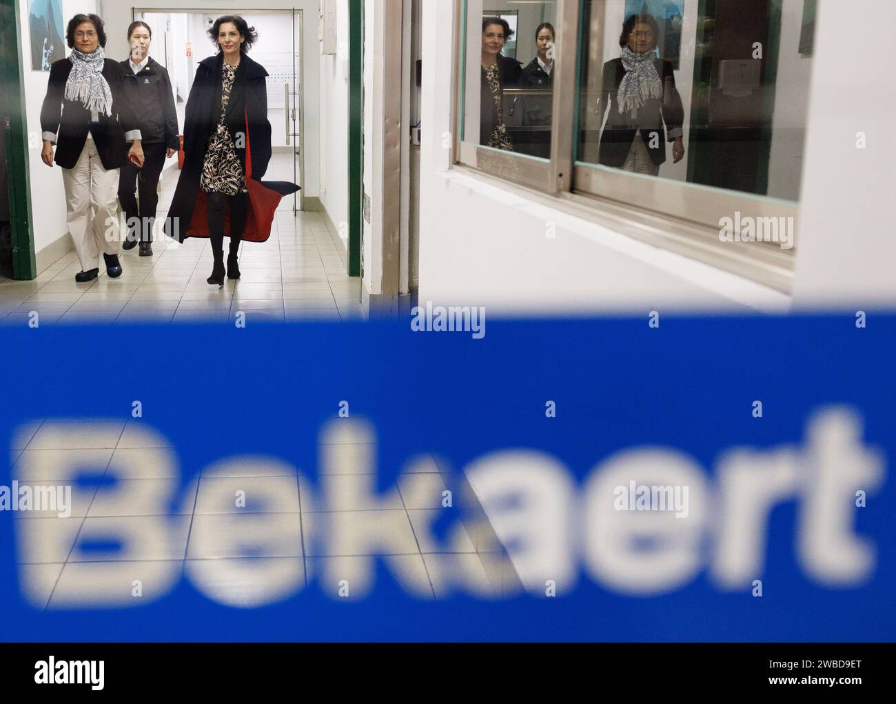 Suzhou, China. 10th Jan, 2024. Belgian Foreign minister Hadja Lahbib ...
