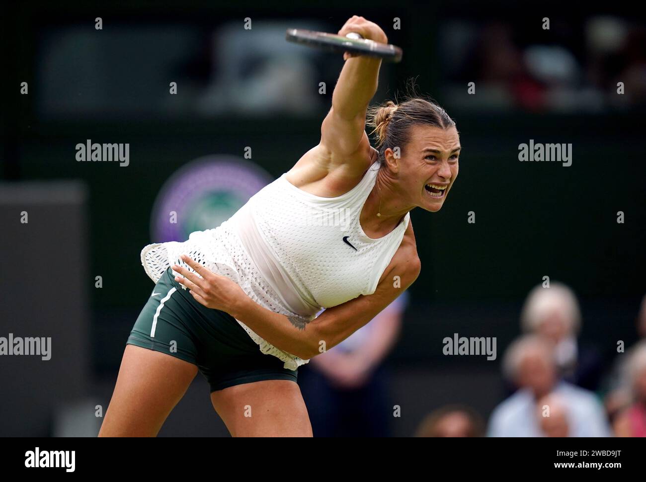 File photo dated 13-07-2023 of Aryna Sabalenka, who defends a slam ...