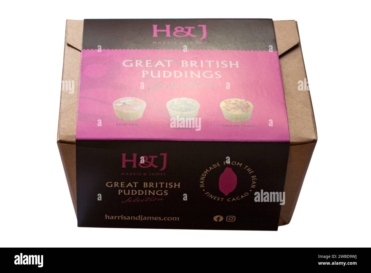 Box of H&J Harris & James Great British Puddings Selection chocolates ...
