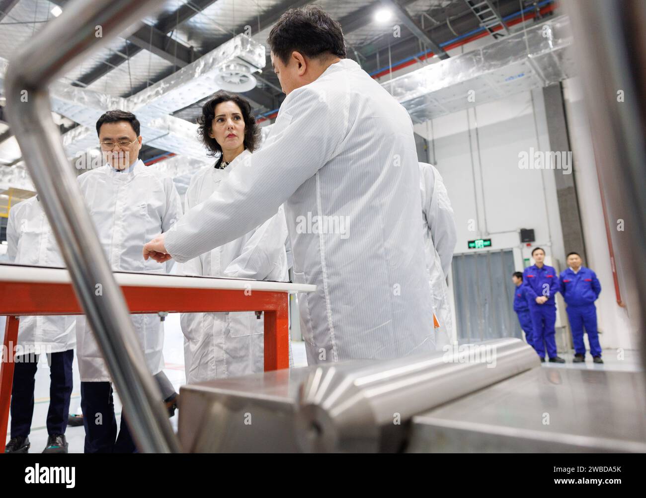Suzhou, China. 10th Jan, 2024. Belgian Foreign minister Hadja Lahbib ...