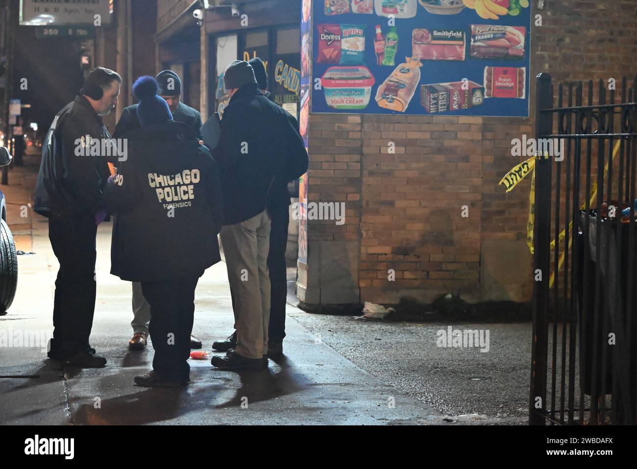 Investigators converge on the crime scene to process the evidence ...