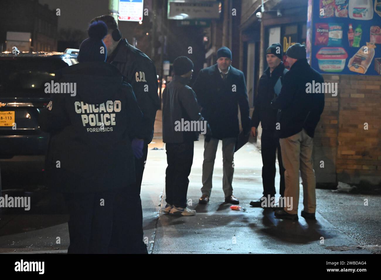 Investigators converge on the crime scene to process the evidence ...