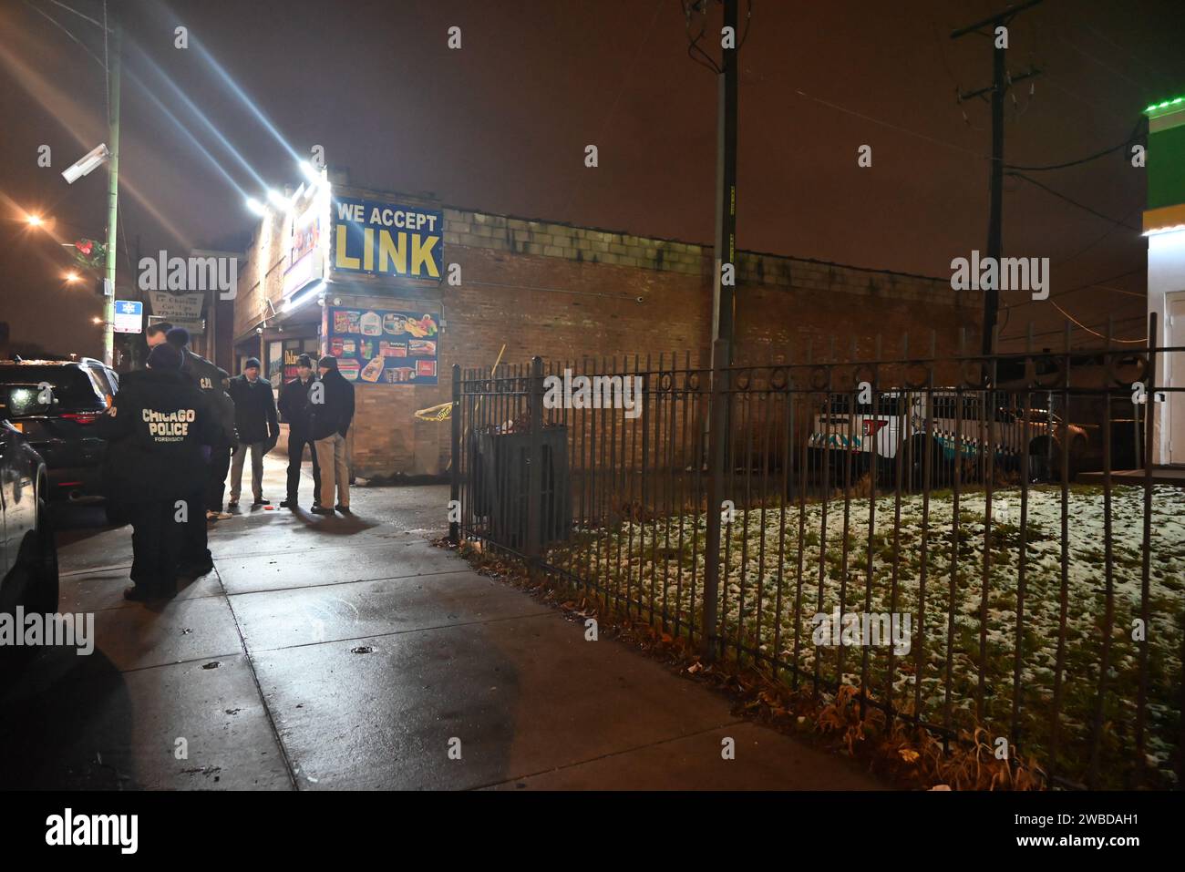 Investigators converge on the crime scene to process the evidence ...