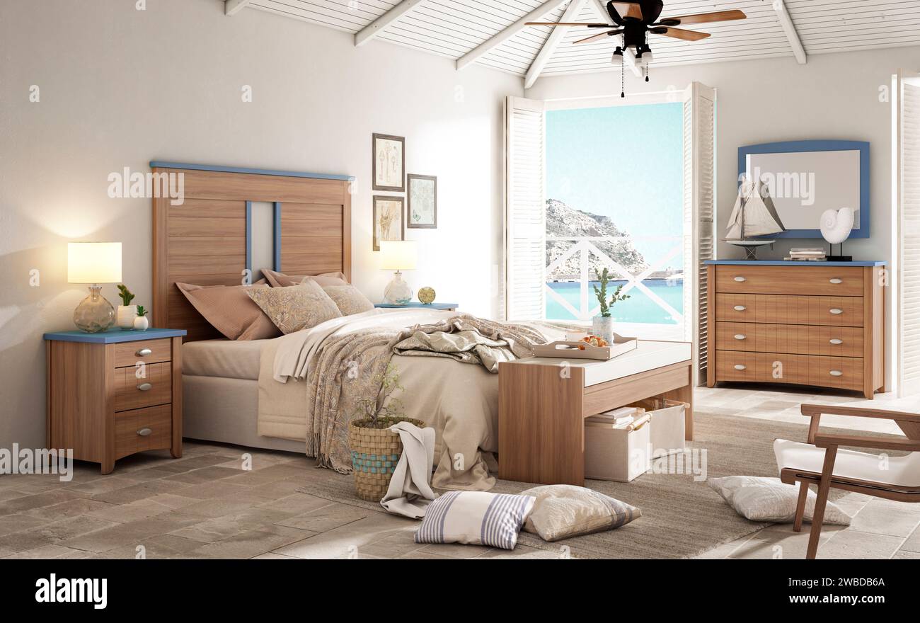 Modern double bedroom with minimalist trends,rustica,viintage,boho,2024 ...
