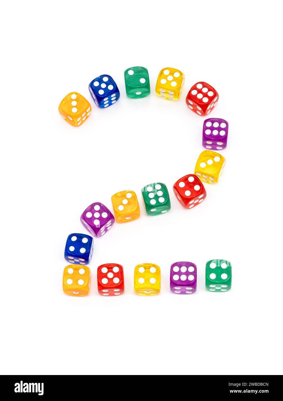 Dice number 2 Cut Out Stock Images & Pictures - Alamy