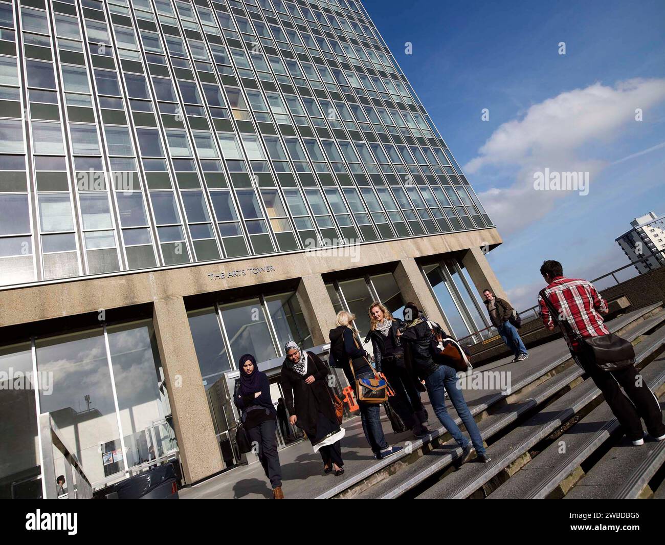 The Listed Sheffield Arts Tower, Sheffield University,South Yorkshire ...