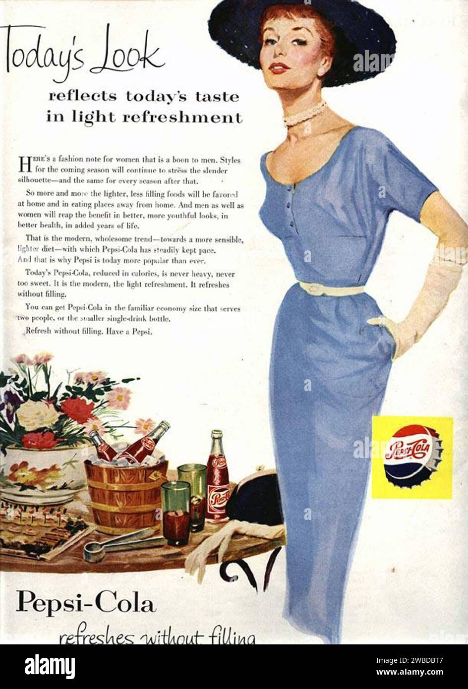 Vintage advertising posters, household, food and drink Stock Photo - Alamy