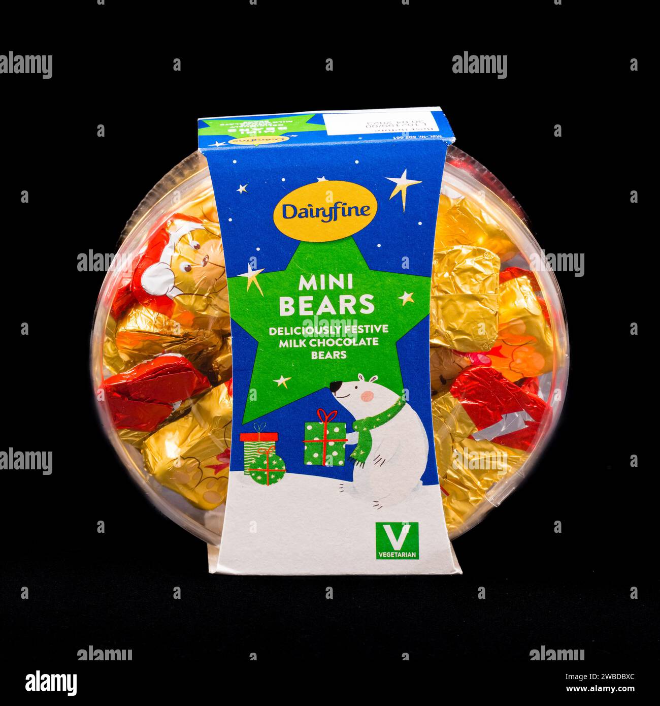 Irvine, Scotland, UK-December 12, 2023: Dairyfine branded chocolate ...