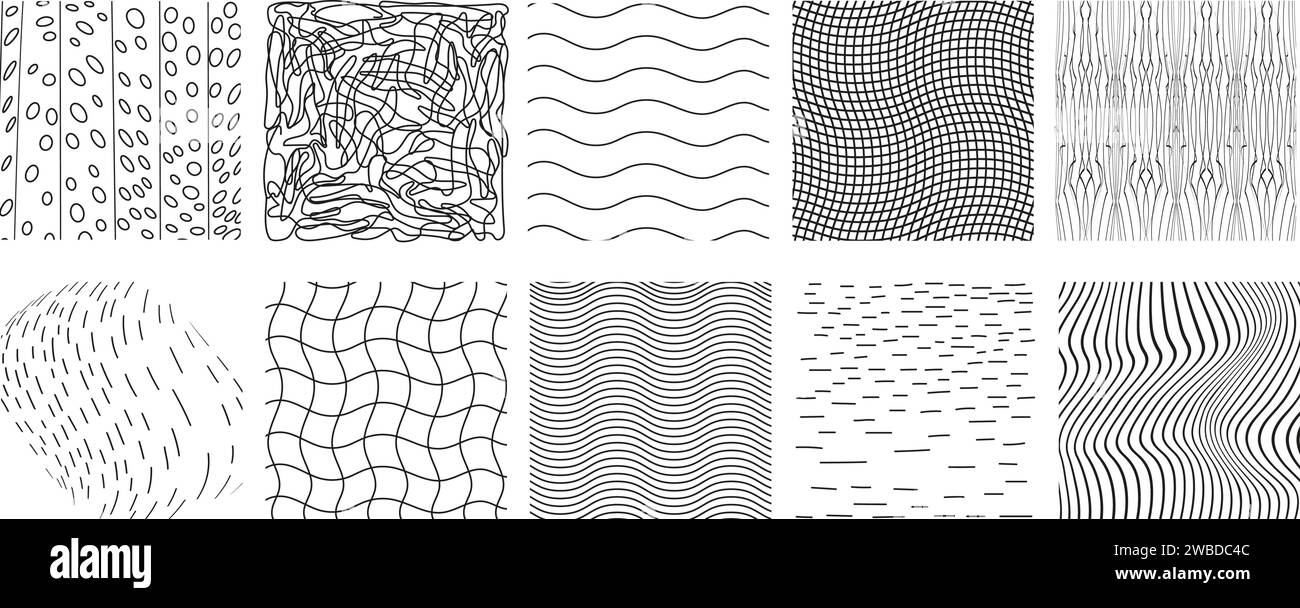 Isolated ink lines on a white background. Modern Illustration set of ...