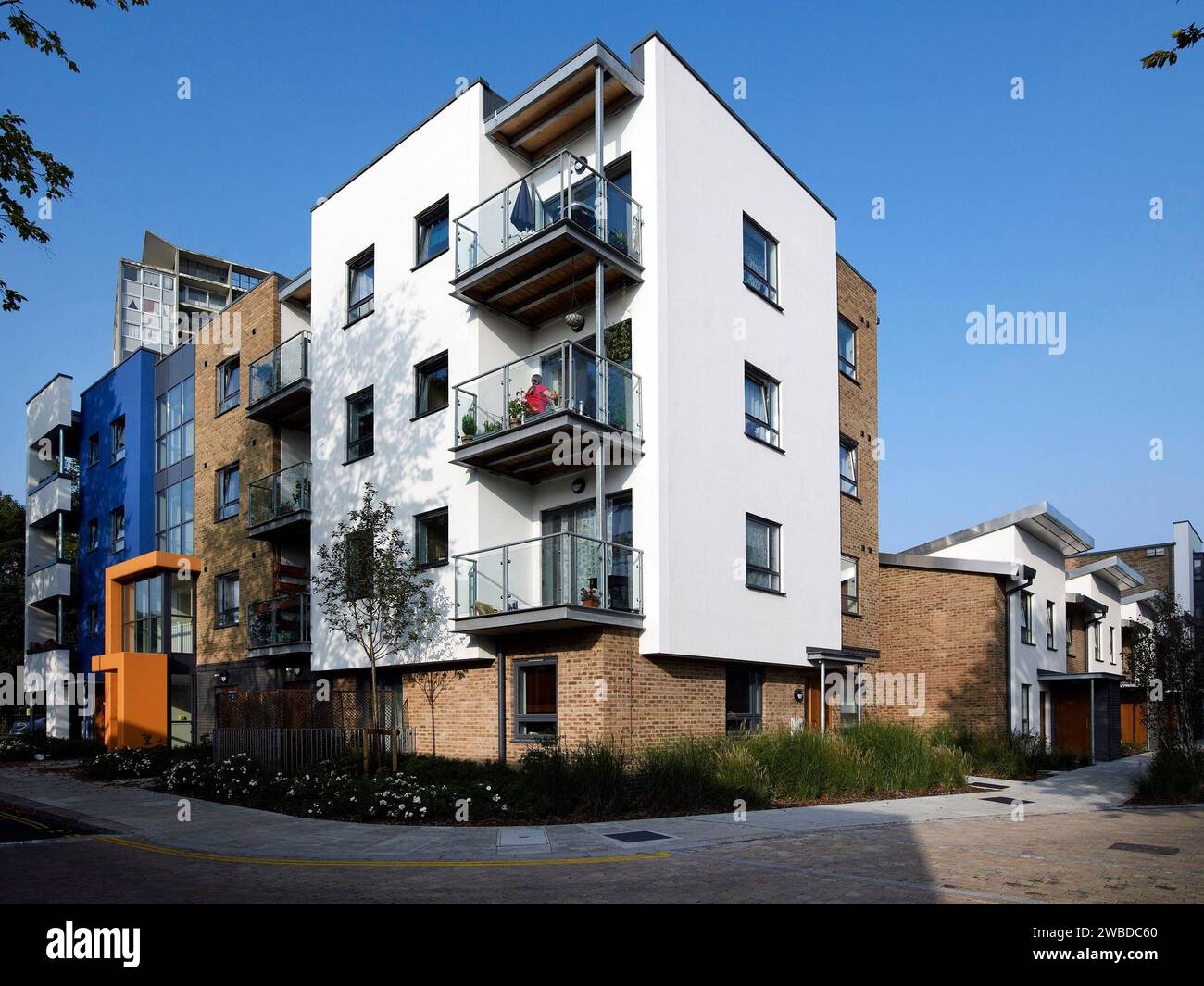 Modern Apartment building, west London, uk Stock Photo - Alamy