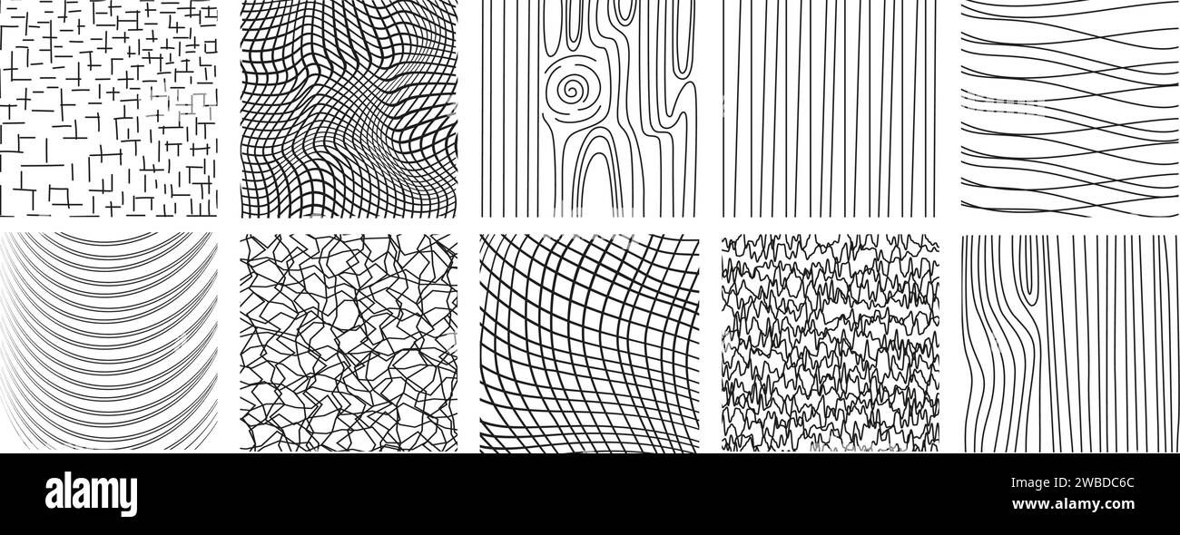 Isolated ink lines on a white background. Modern Illustration set of ...