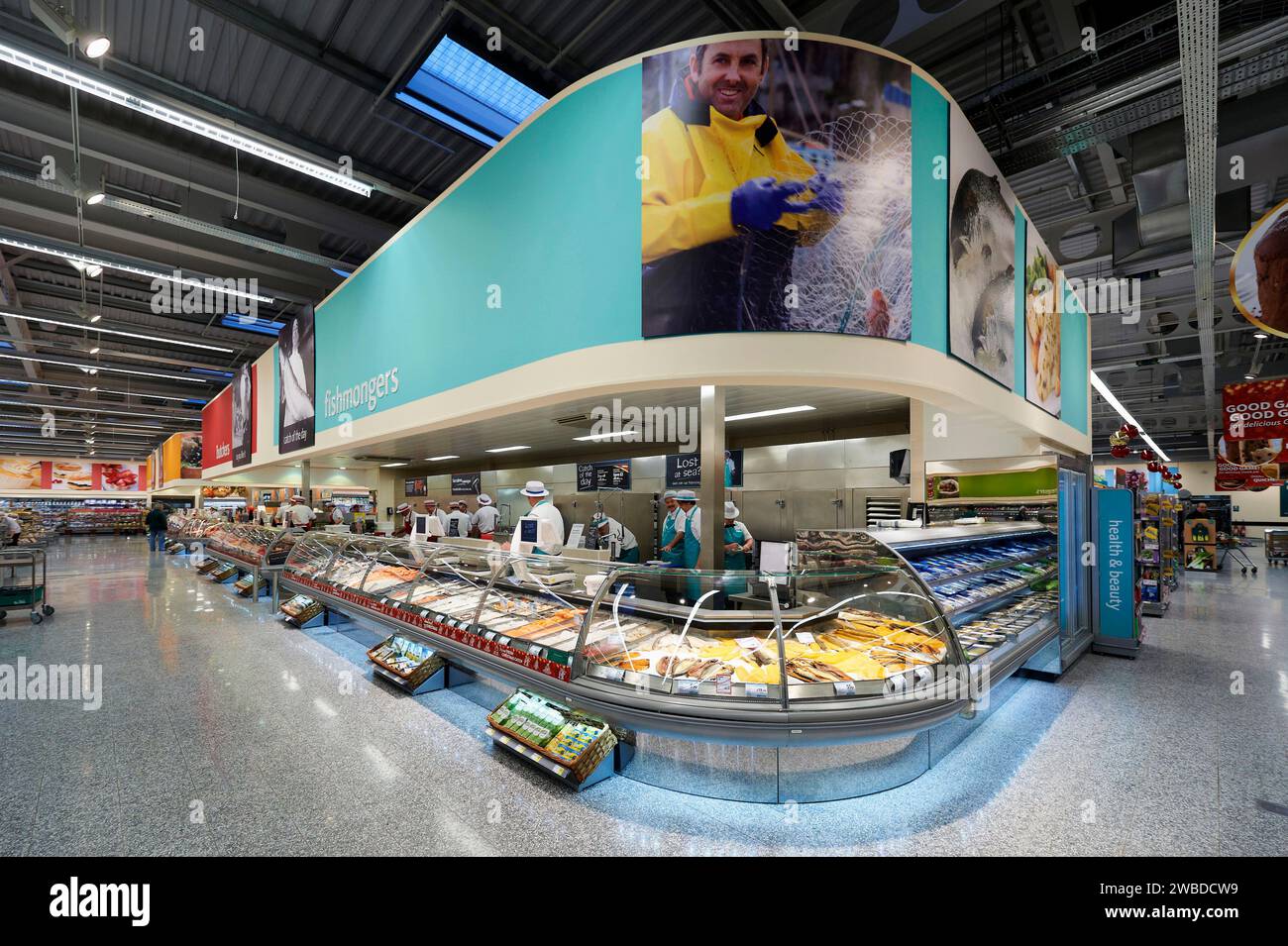 Interior of Morrisons Supermarket, north Wales, UK Stock Photo - Alamy