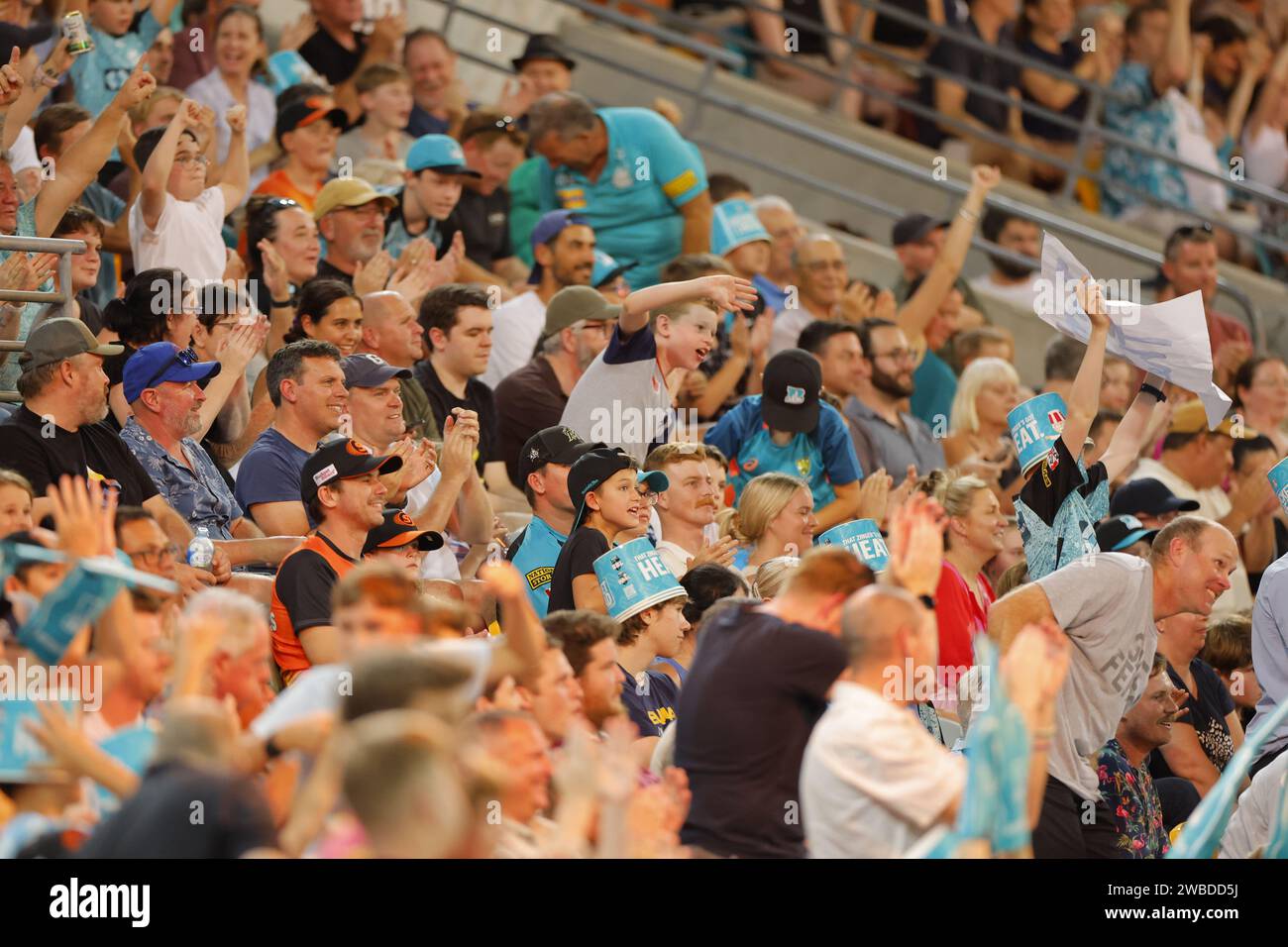 Brisbane, Australia. 10th Jan 2024. The crowd at the Gabba enjoying the ...