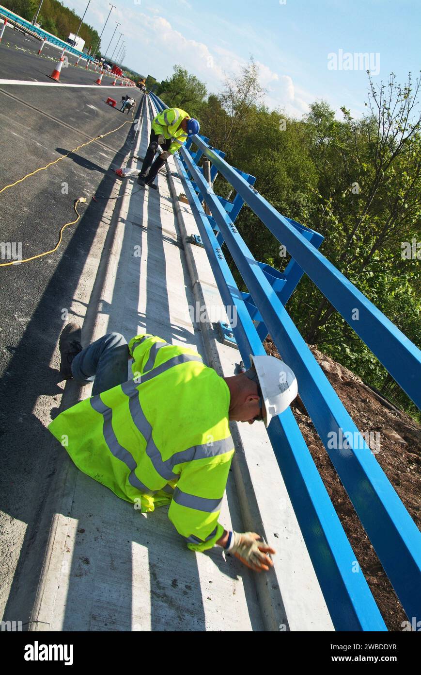 Road repairs on the m74 motorway hi-res stock photography and images ...
