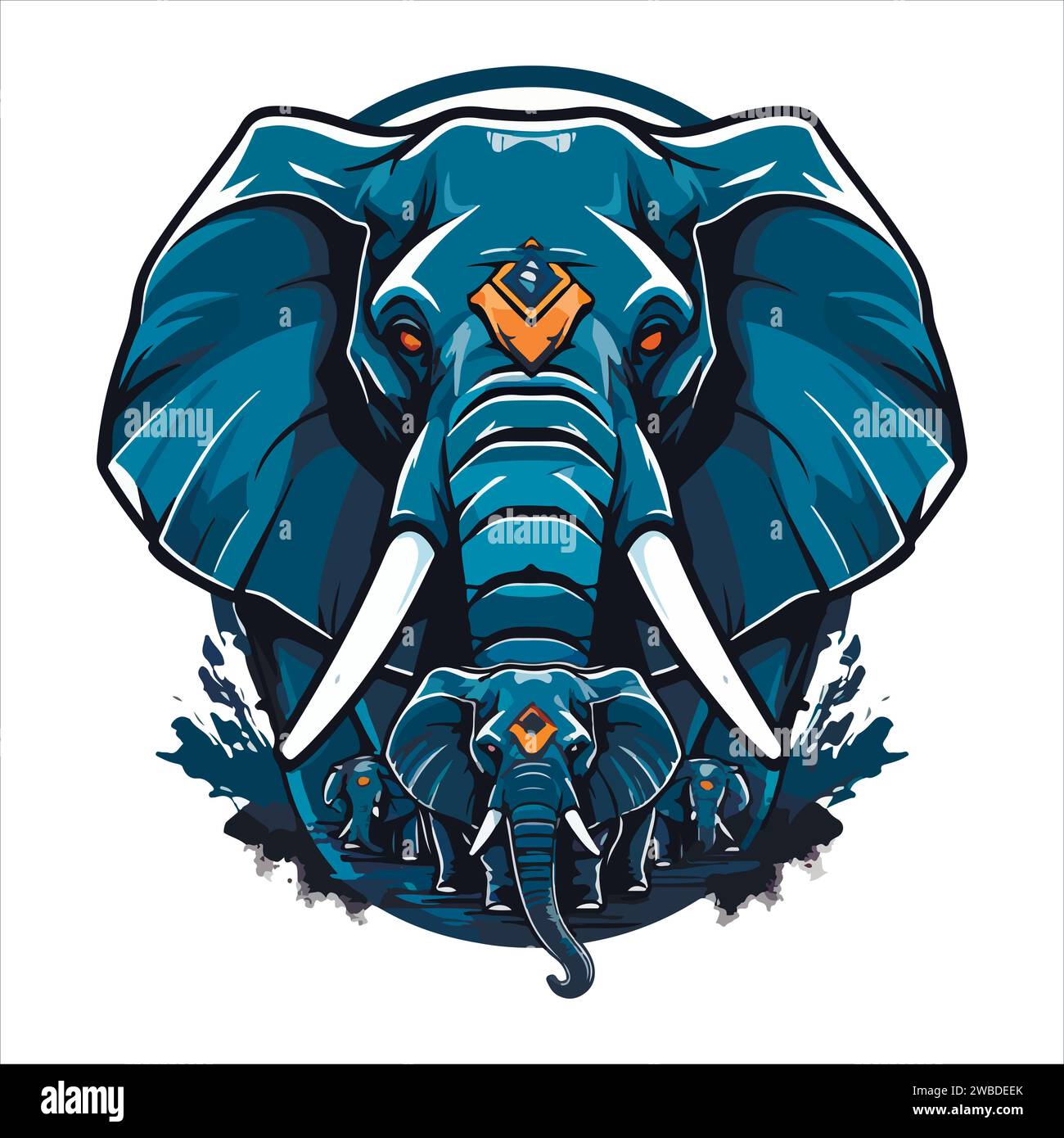 Elephant feet illustration hi-res stock photography and images - Alamy