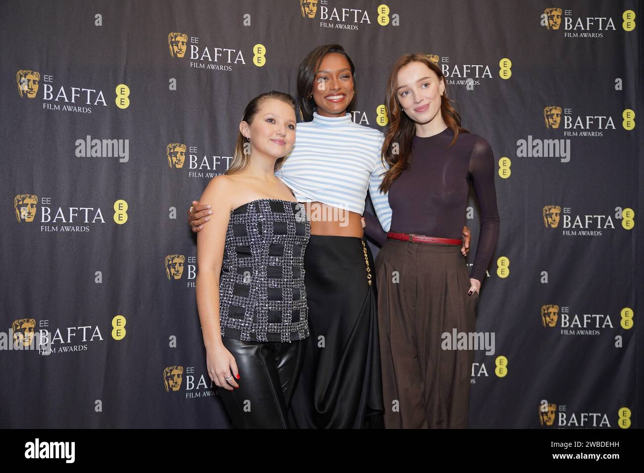 (left-right) Mia McKenna-Bruce, Sophie Wilde and Phoebe Dynevor at the ...