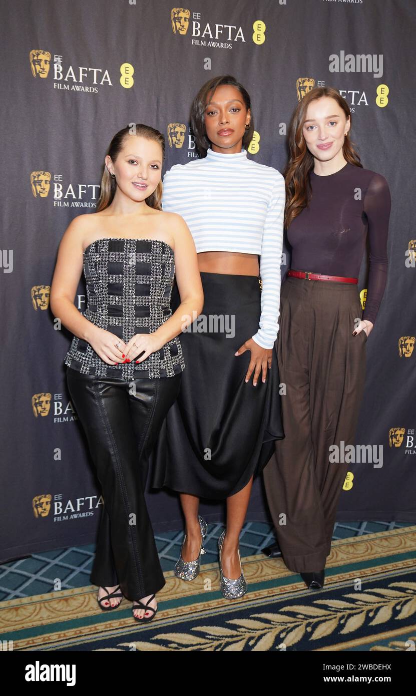 (left-right) Mia McKenna-Bruce, Sophie Wilde and Phoebe Dynevor at the ...