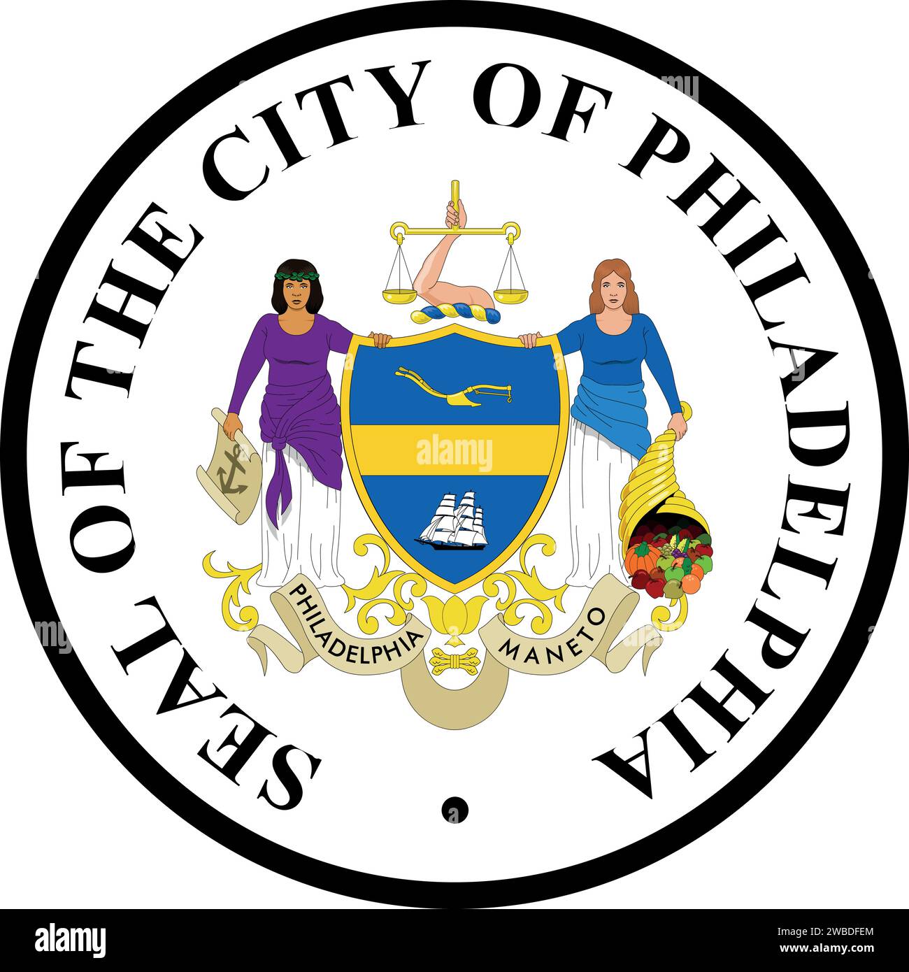 Philadelphia road map Stock Vector Images - Alamy