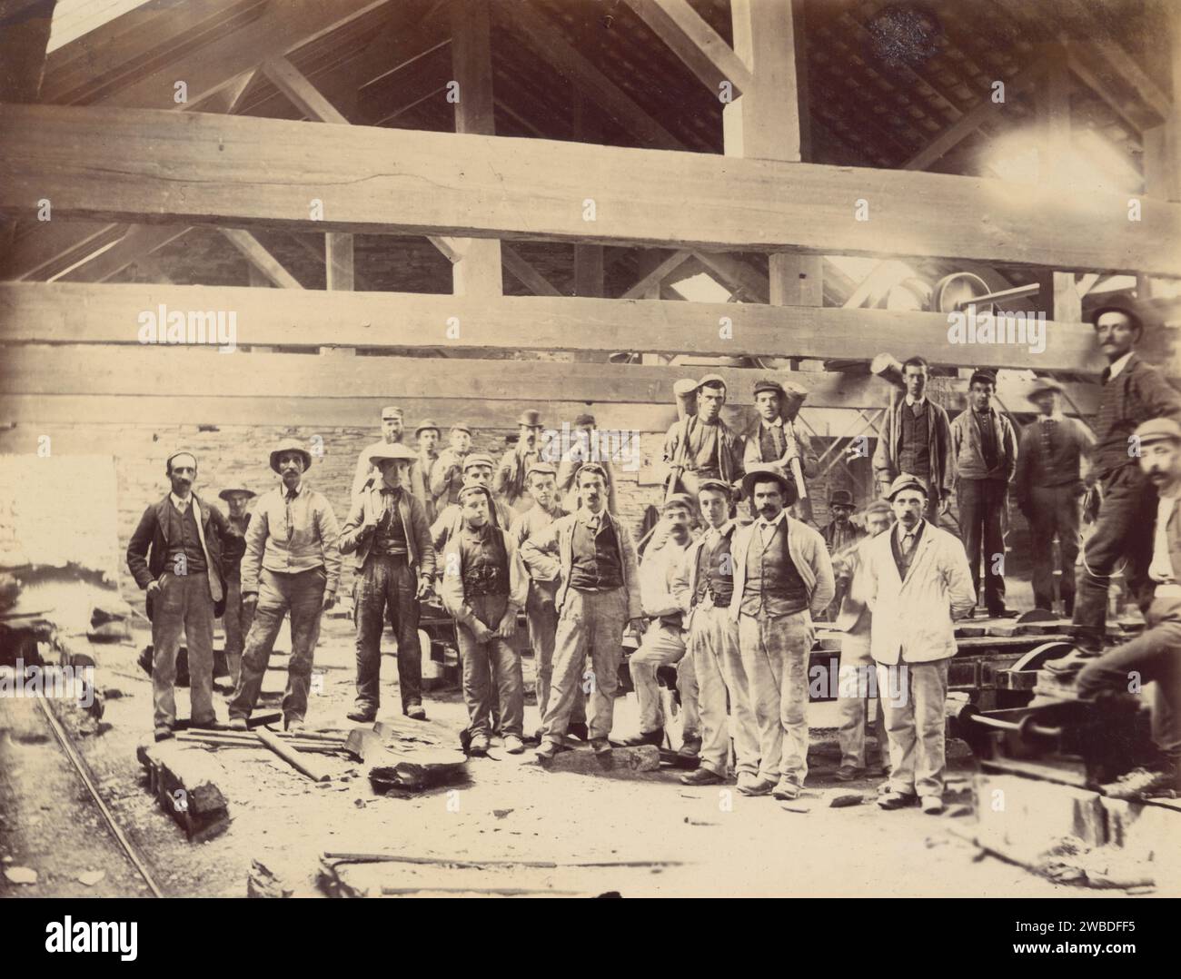 Penrhyn Slate Quarry 1890 Stock Photo - Alamy
