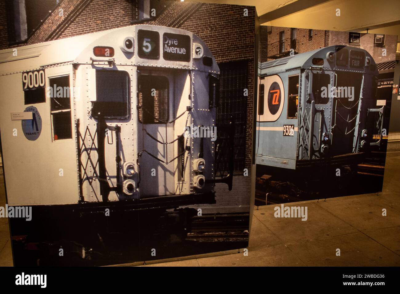 The exhibition at the subway station in the New York Transit Museum ...