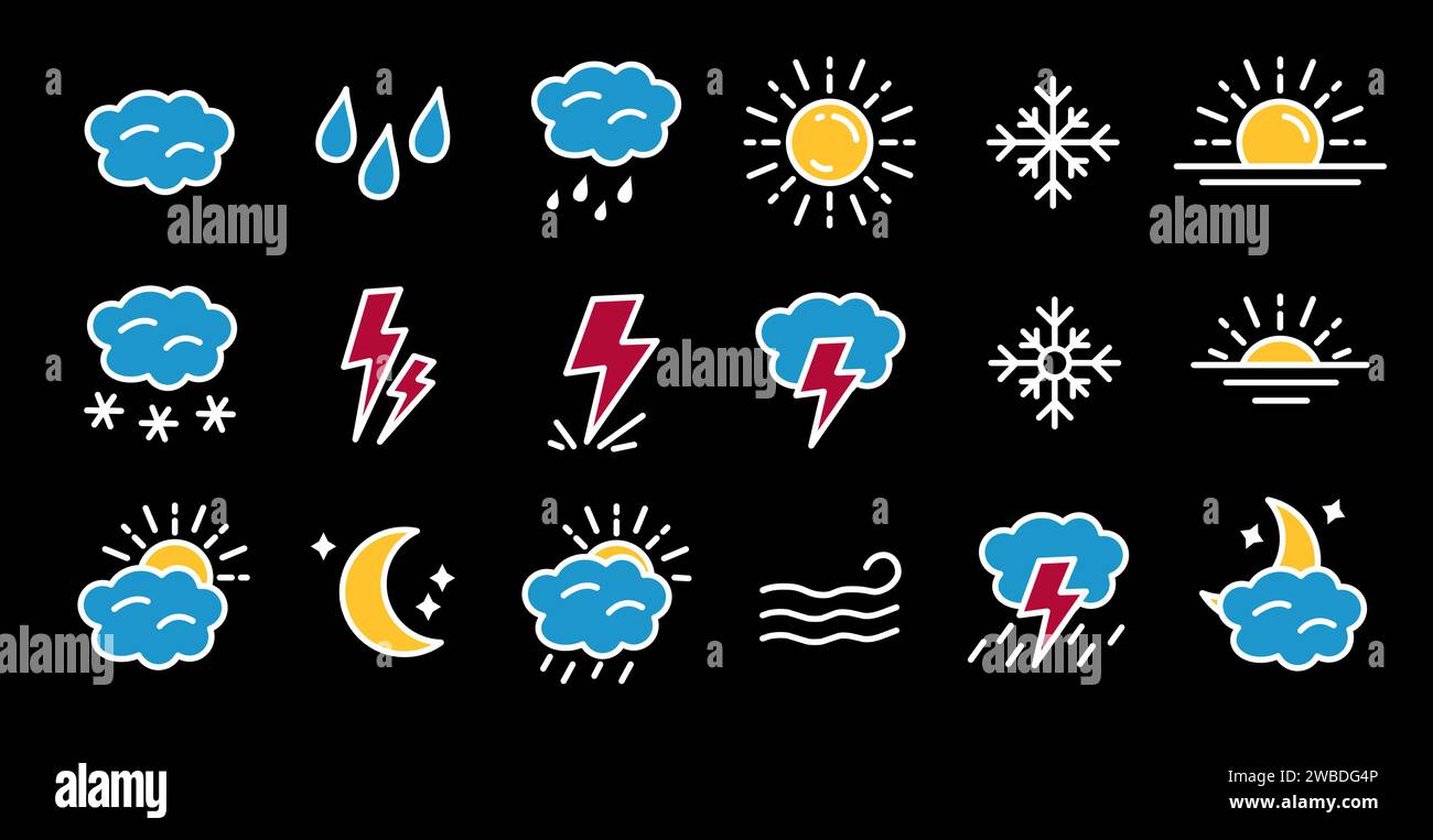 Hail storm heavy rain Stock Vector Images - Alamy