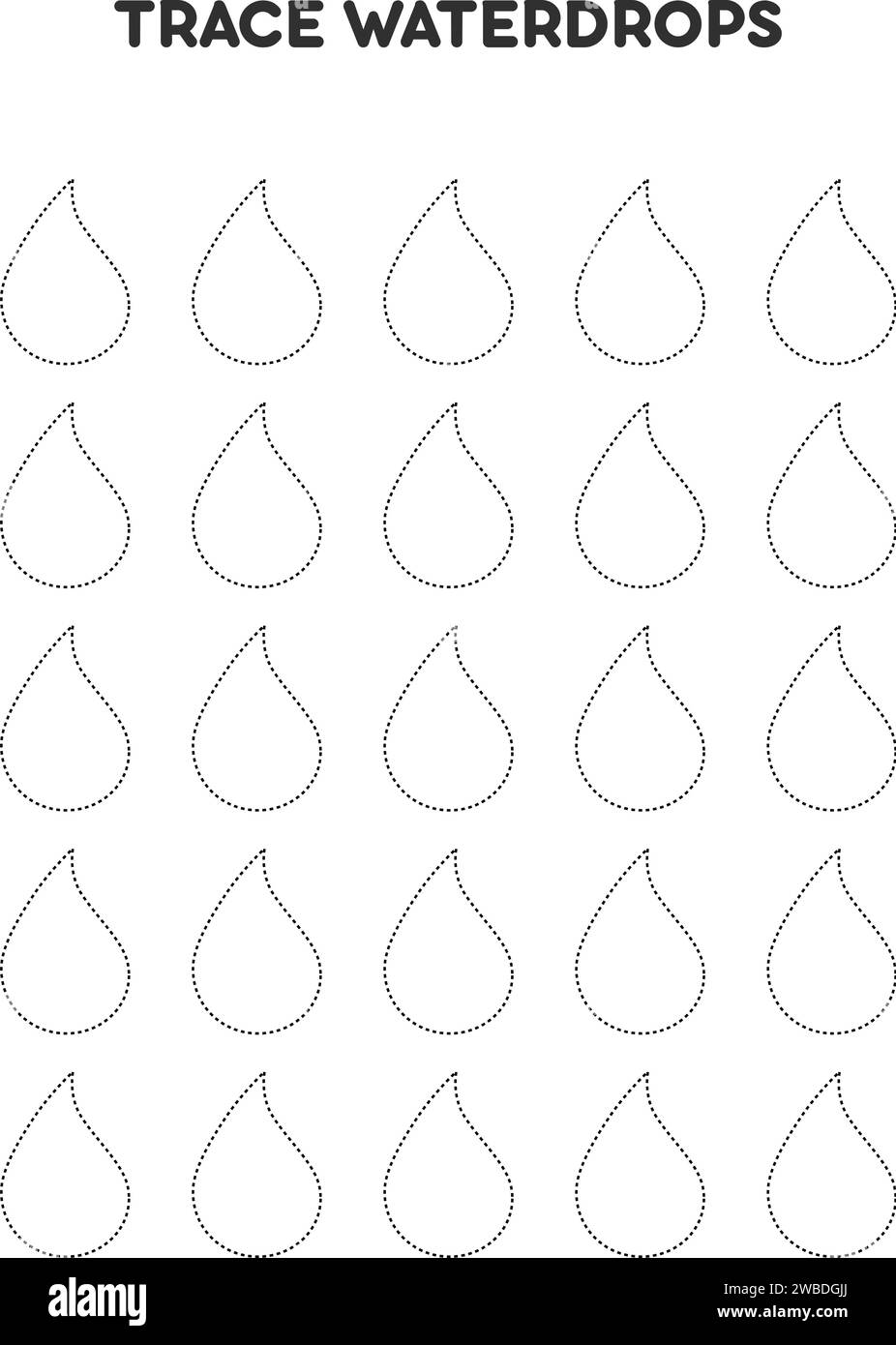 Tracing star shapes for kids hi-res stock photography and images - Alamy