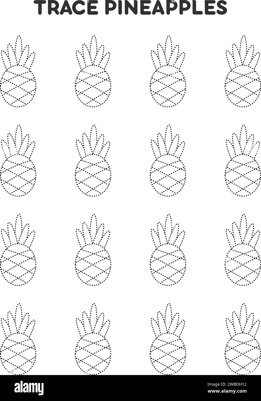 Tracing circle shapes worksheet for kindergarten hi-res stock ...