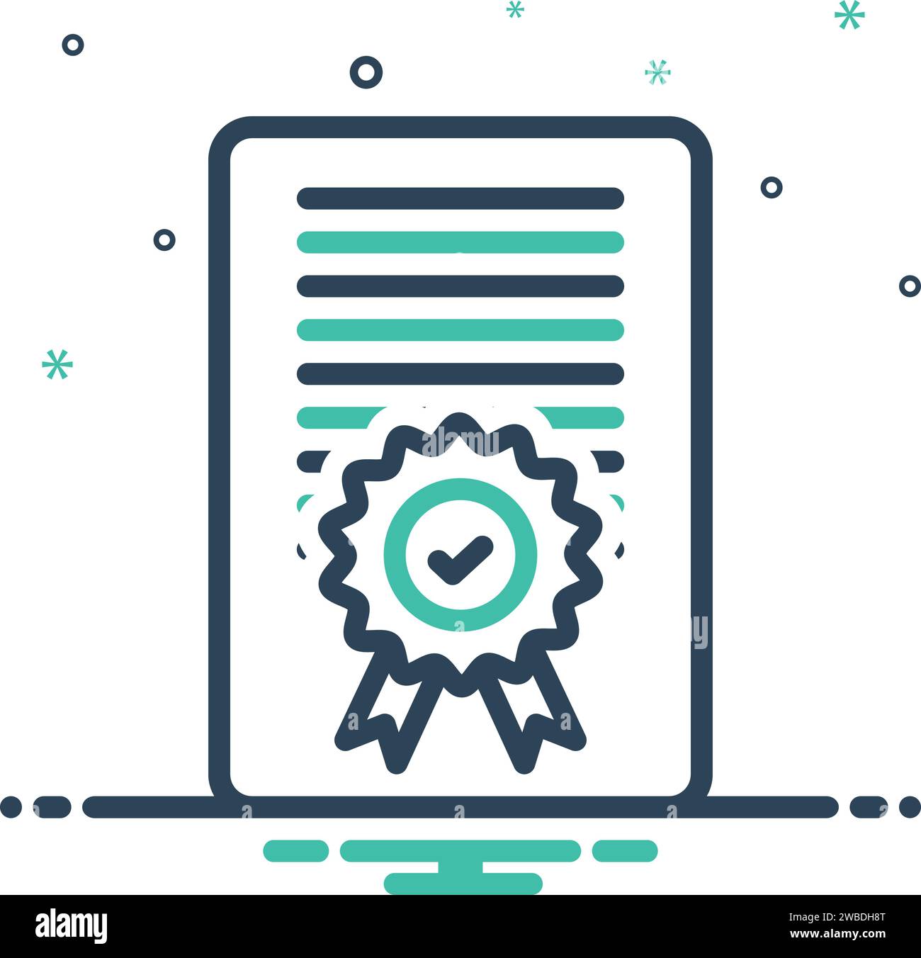 Icon for Accreditation,certificate Stock Vector Image & Art - Alamy