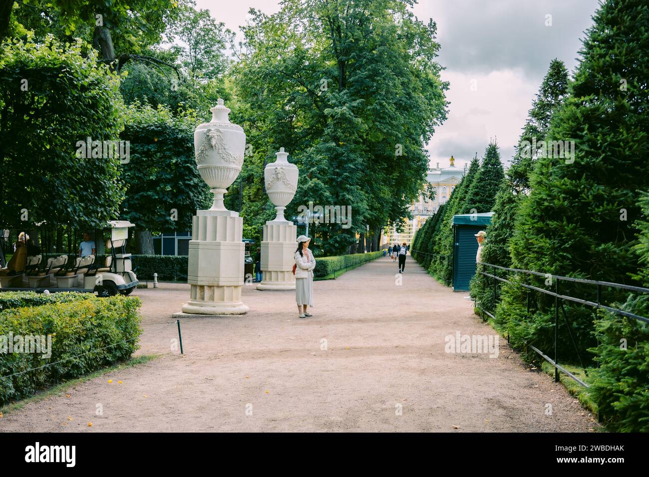 St. Petersburg, Russia - August 23, 2023: Fountains of Peterhof. View ...