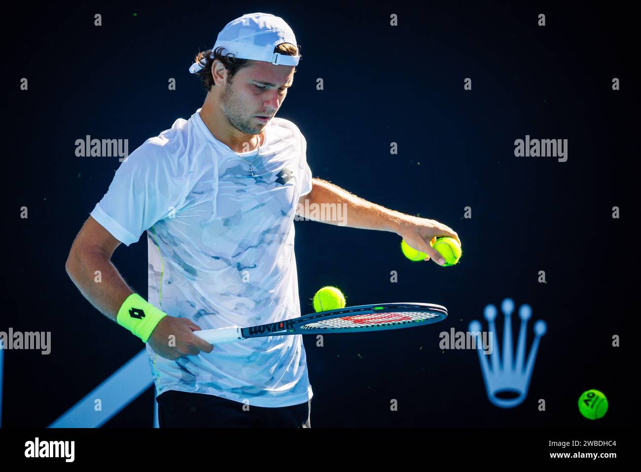 Melbourne, Australia. 10th Jan, 2024. US Aleksandar Kovacevic pictured ...