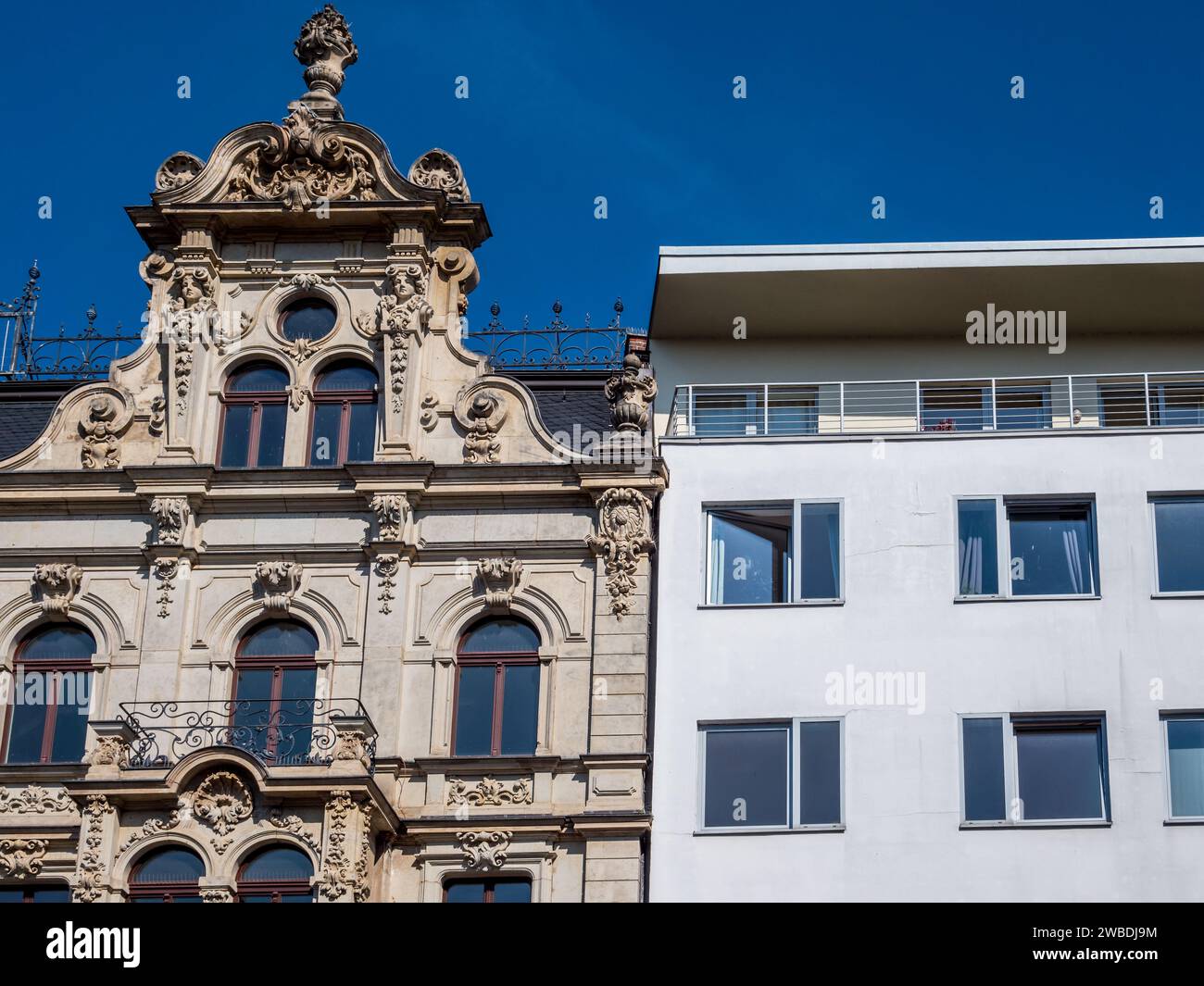 Contrast old new renovation hi-res stock photography and images - Alamy
