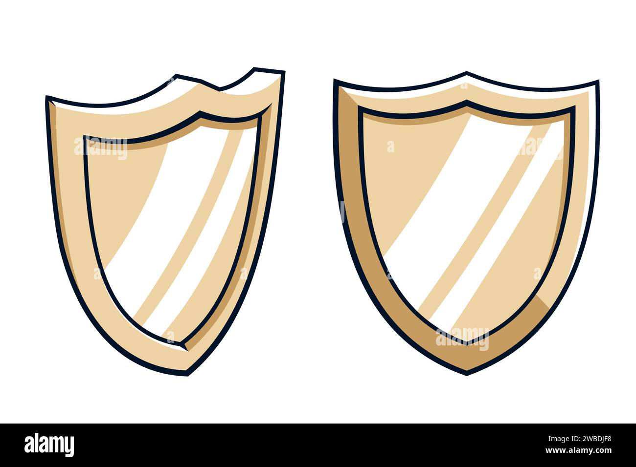 Knight shield - symbol of protection Stock Vector Image & Art - Alamy