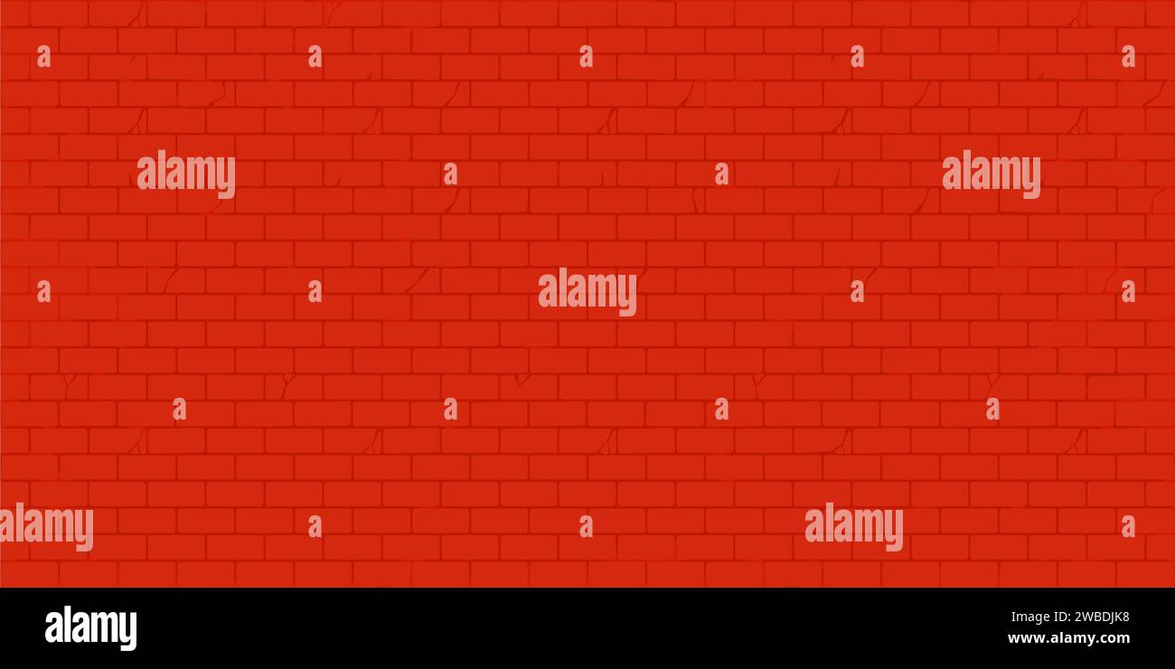 Urban Flat Red Simple Brick Wall Seamless Texture Decorative Background ...