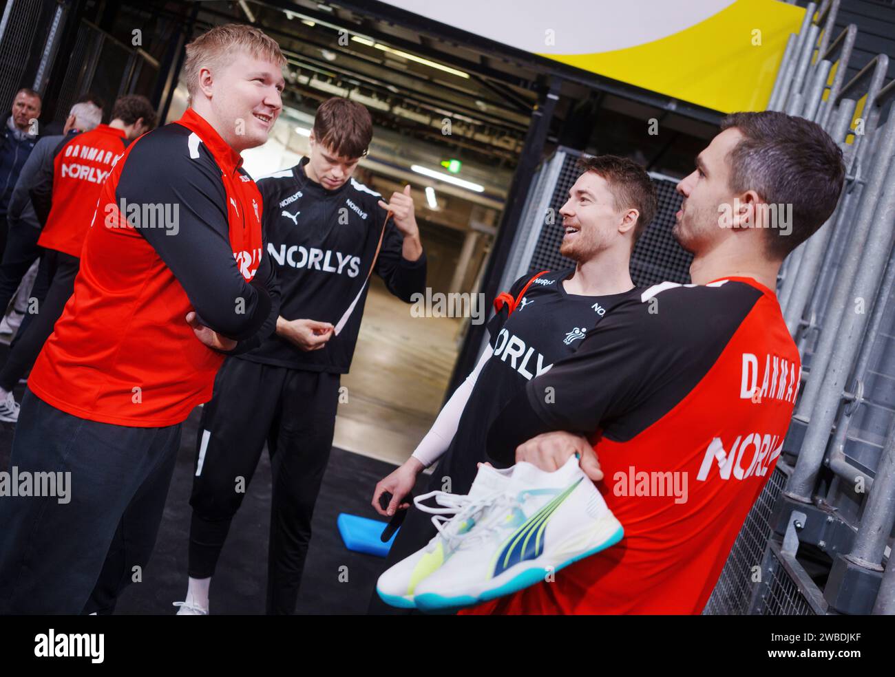 Denmarks Emil Nielsen, Aaron Mensing, Michael Damgaard and Rasmus Lauge ...