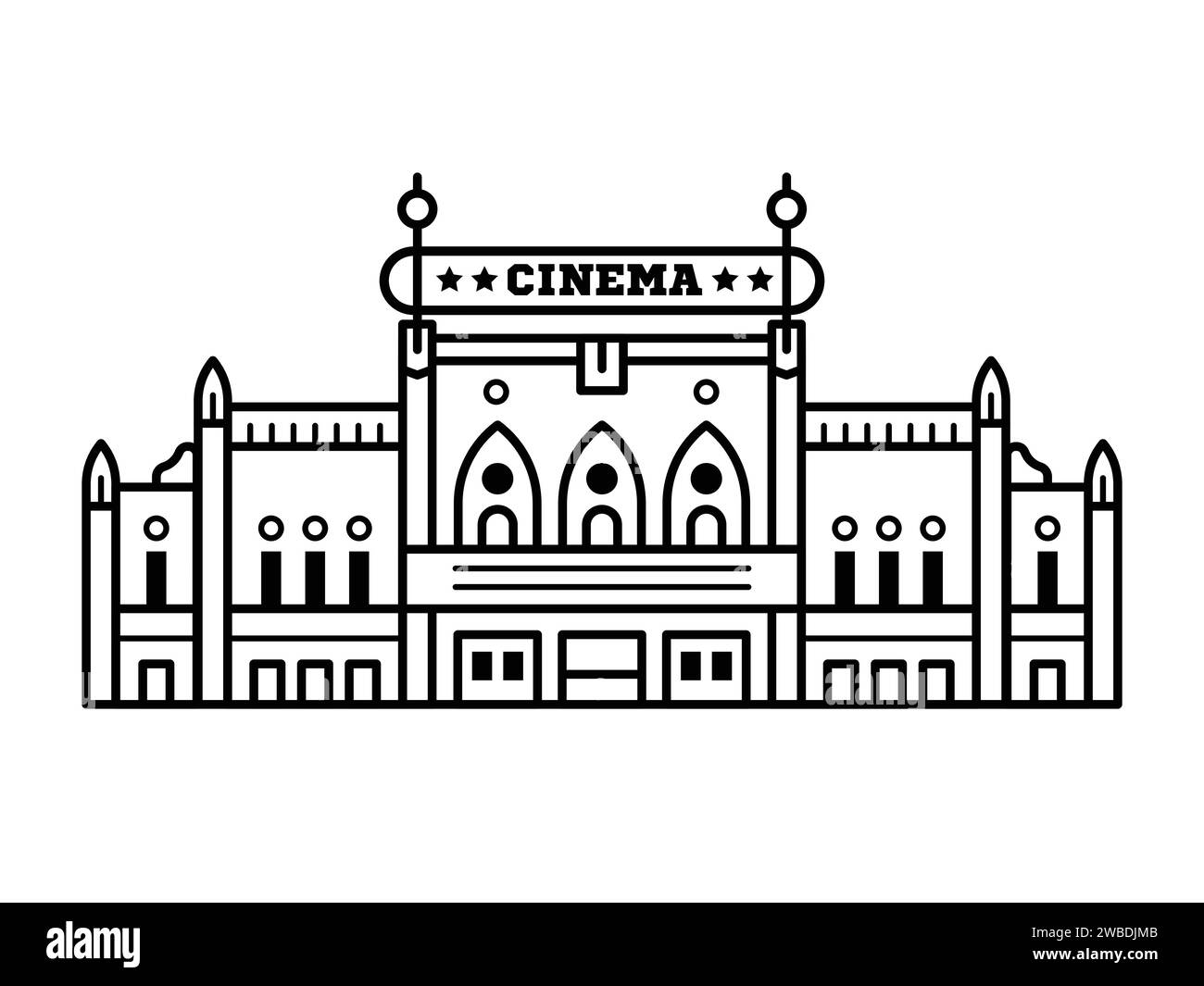 Movie theater building hi-res stock photography and images - Alamy