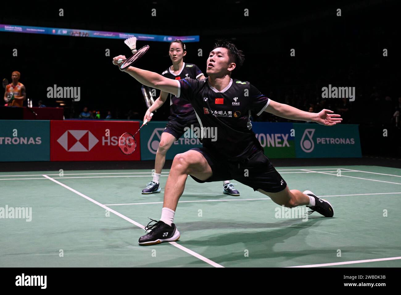Kuala Lumpur, Malaysia. 10th Jan, 2024. Cheng Xing (R)/Zhang Chi compete during the mixed ...
