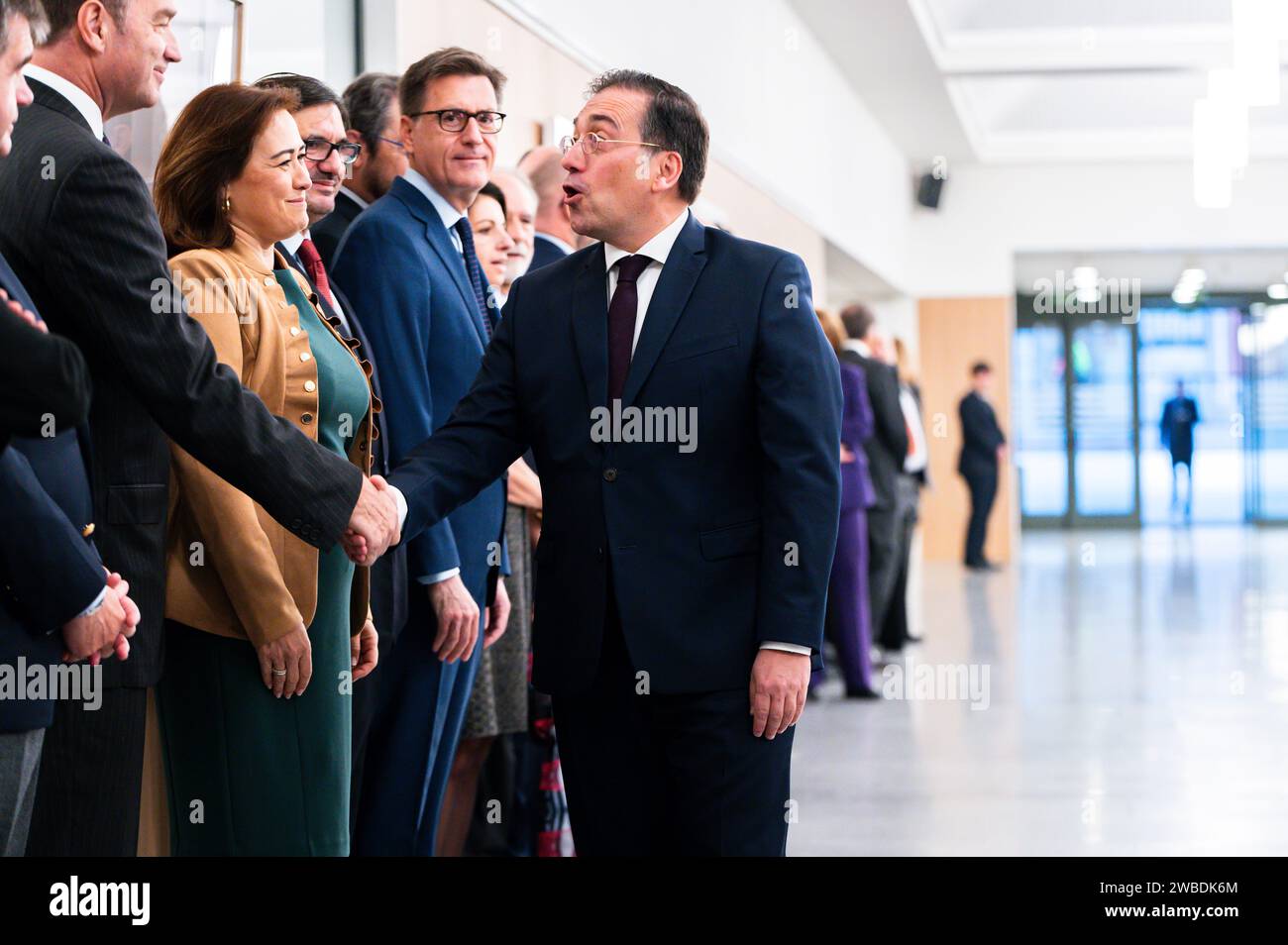 Madrid, Spain. 10th Jan, 2024. Jose Manuel Albares, Spanish minister of ...