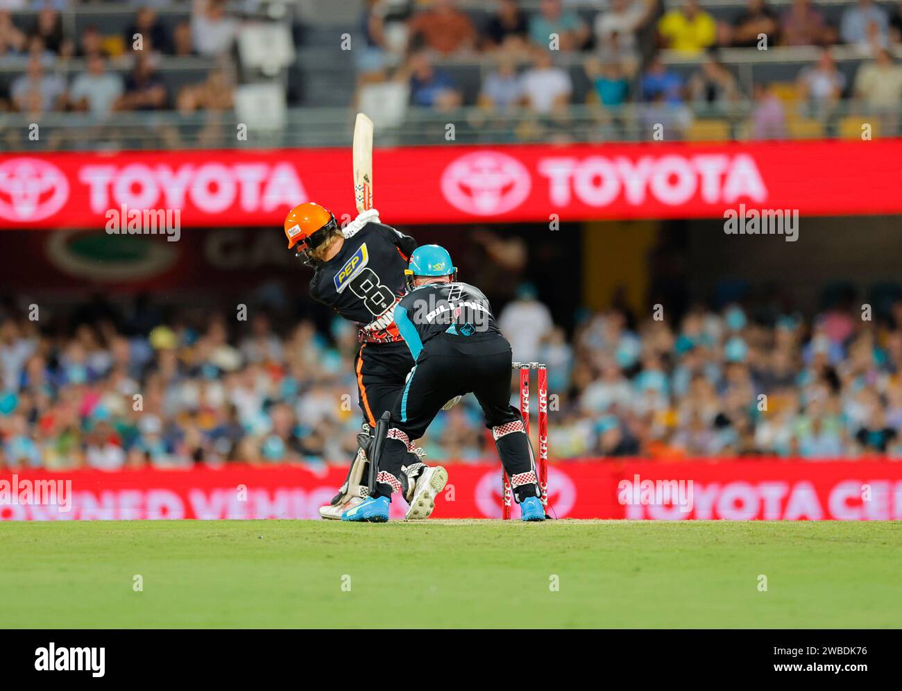 Brisbane, Australia. 10th Jan 2024. Cooper Connolly (8 Perth Scorchers ...