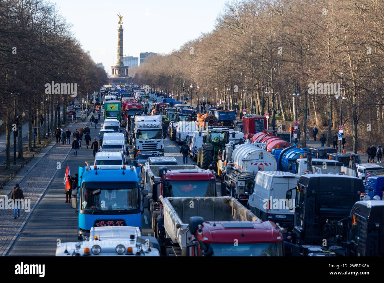 Bauernproteste vor dem Brandenburger Tor in Berlin Berlin, Deutschland ...