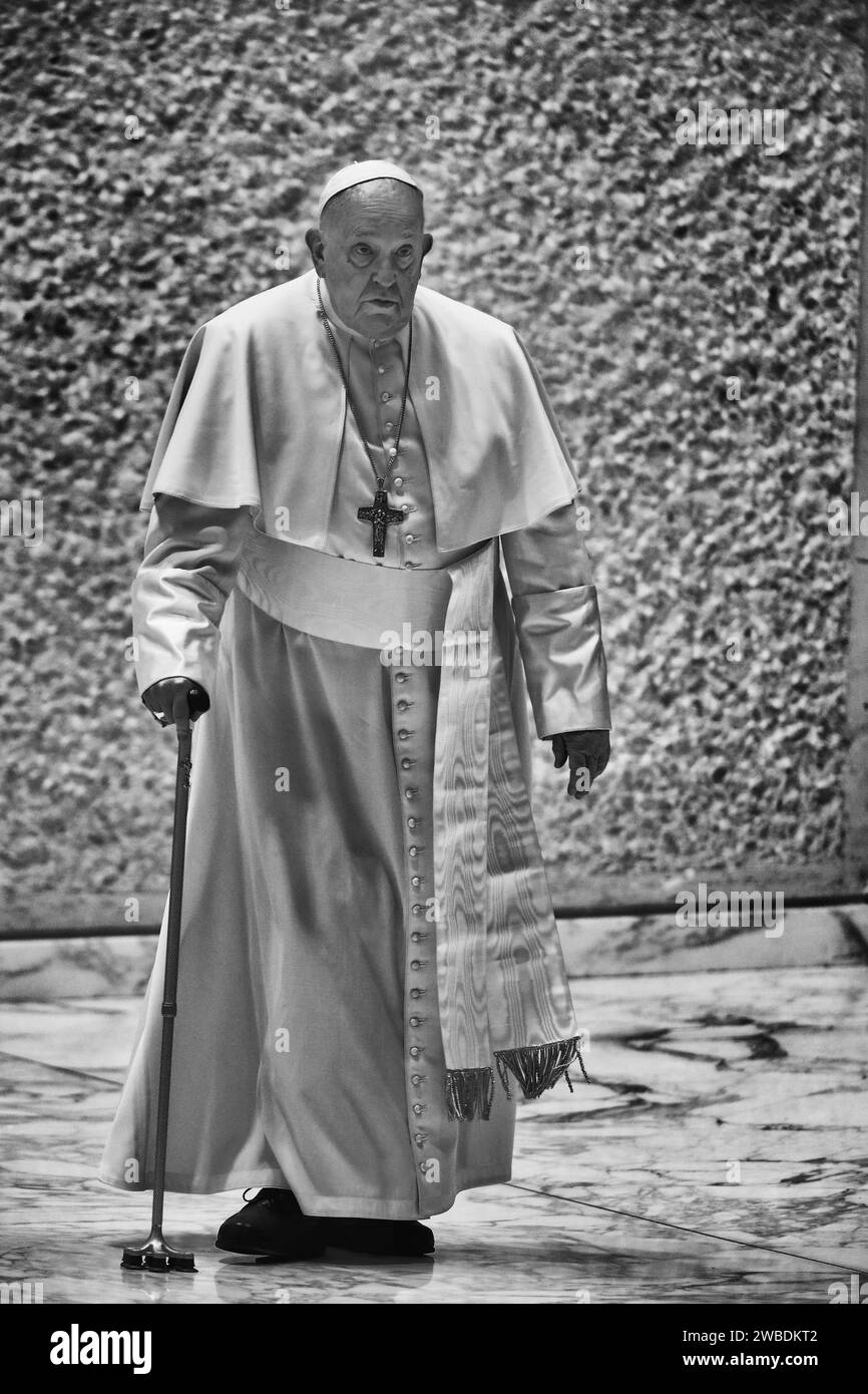 January 10, 2024 - POPE FRANCIS during his wednesday General Audience ...