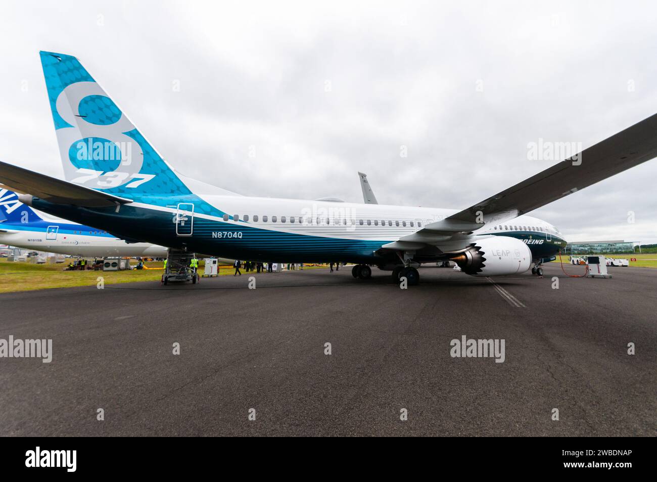 Boeing 737-8 Max 8 airliner jet plane making the debut of the MAX ...