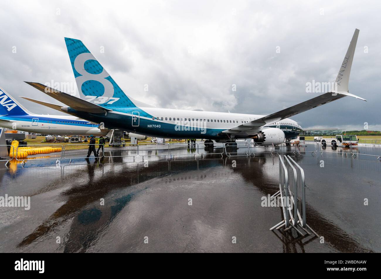 Boeing 737-8 Max 8 airliner jet plane making the debut of the MAX ...