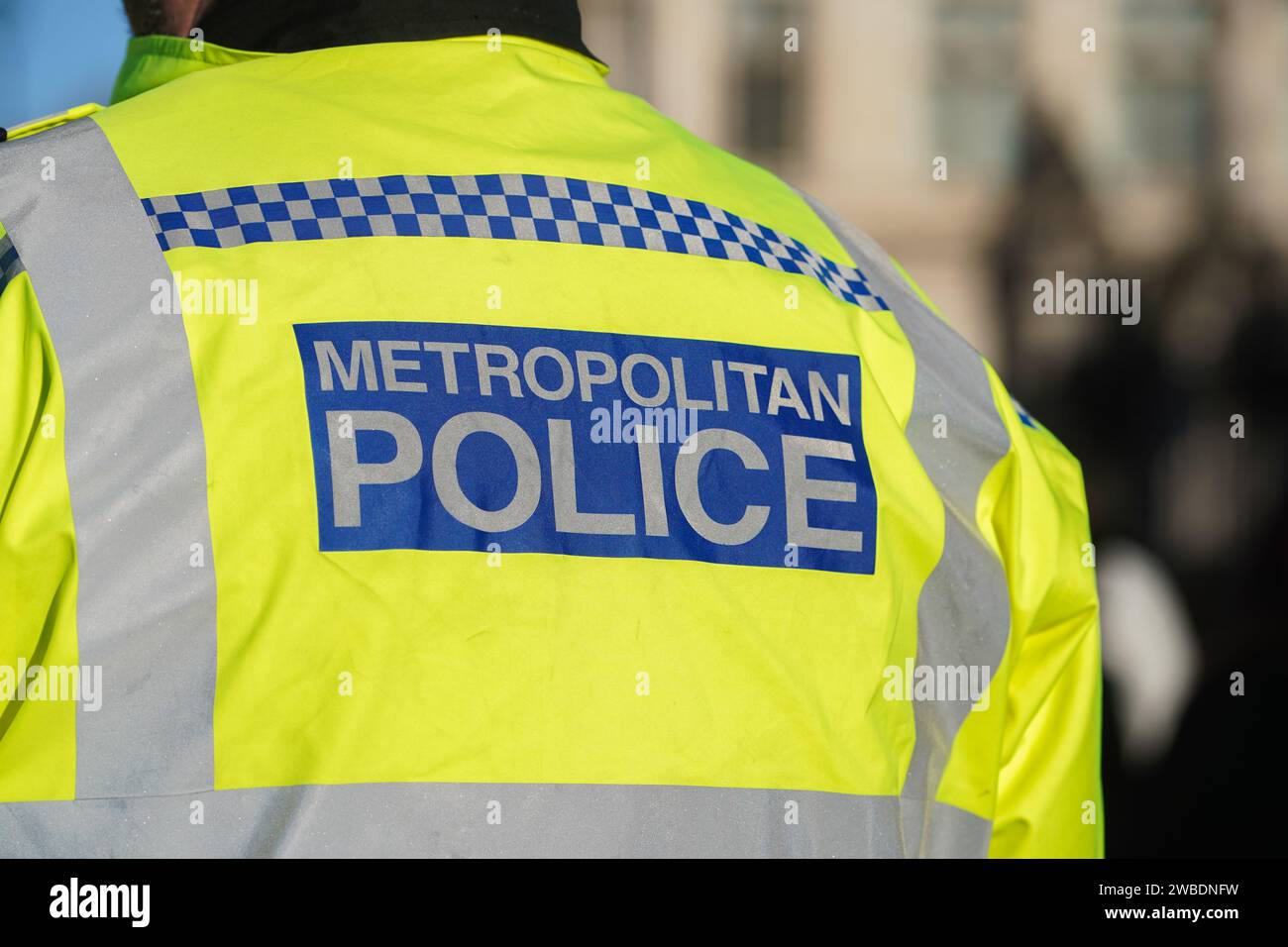 Police officer rear view hi-res stock photography and images - Alamy