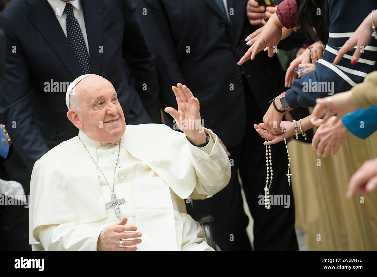 Vatican, Vatican. 10th Jan, 2024. Italy, Rome, Vatican, 2024/1/10. Pope ...