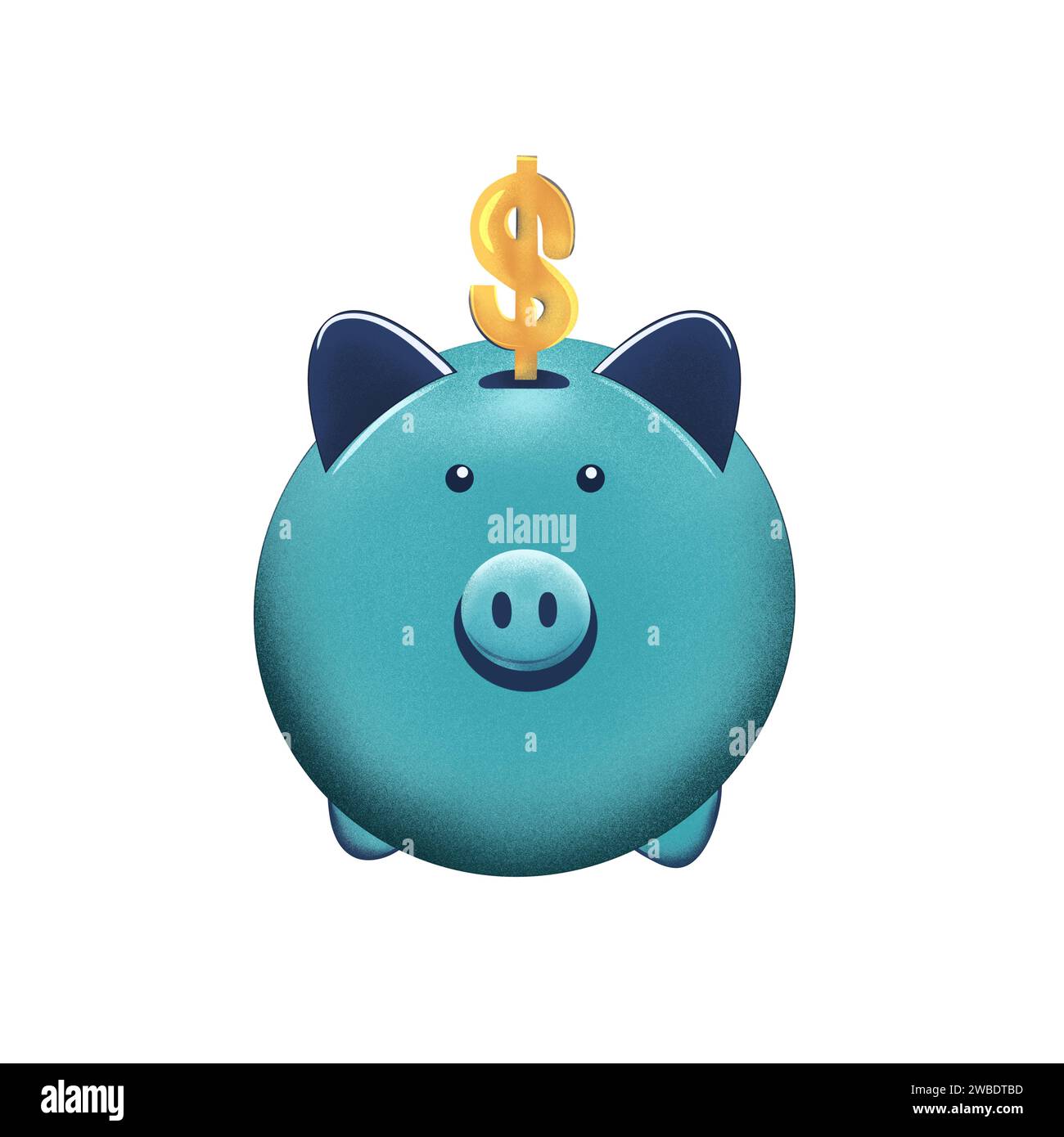 Pig money box icon Cut Out Stock Images & Pictures - Alamy
