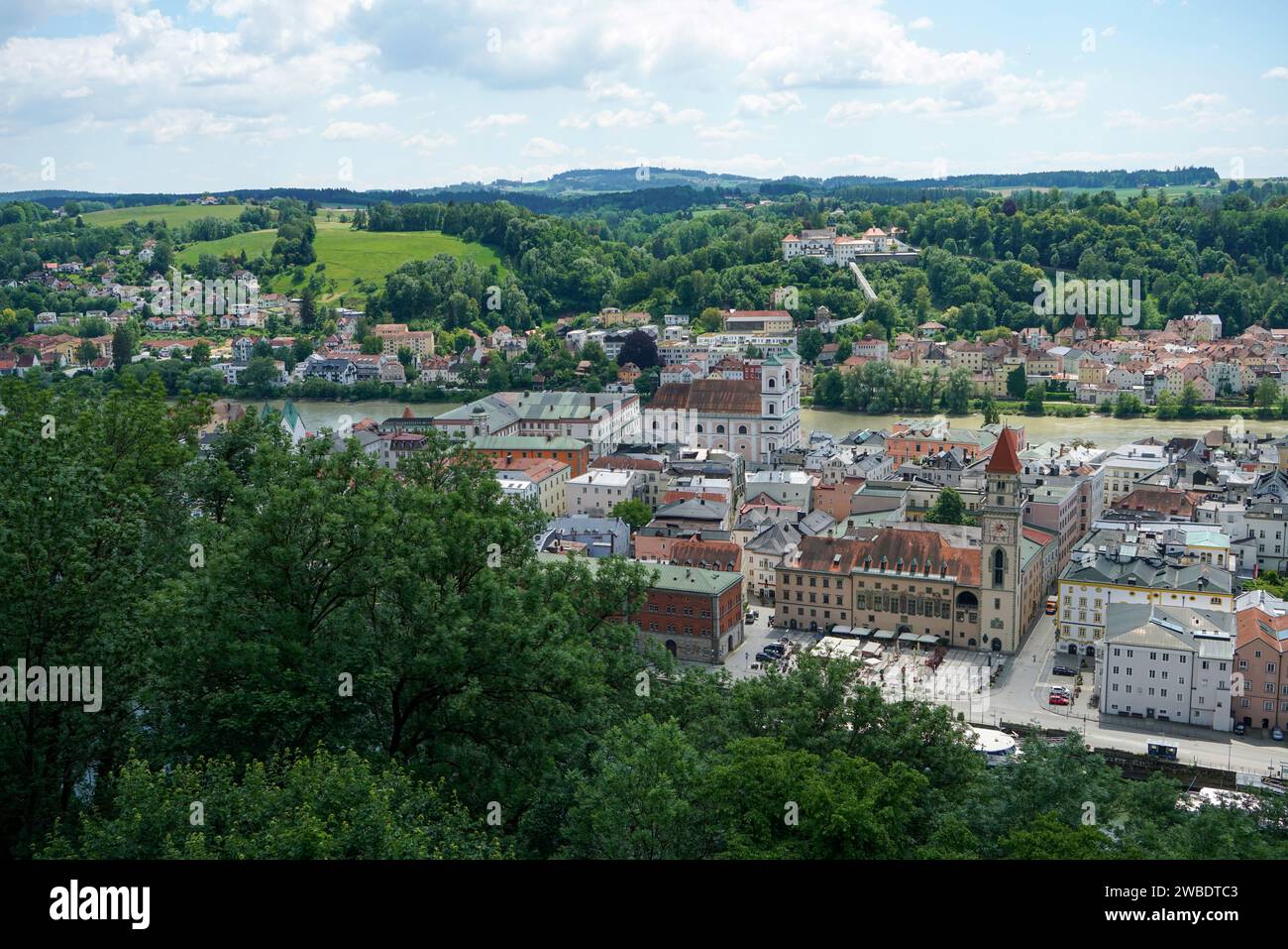 Including st stephens cathedral on the danube hi-res stock photography ...