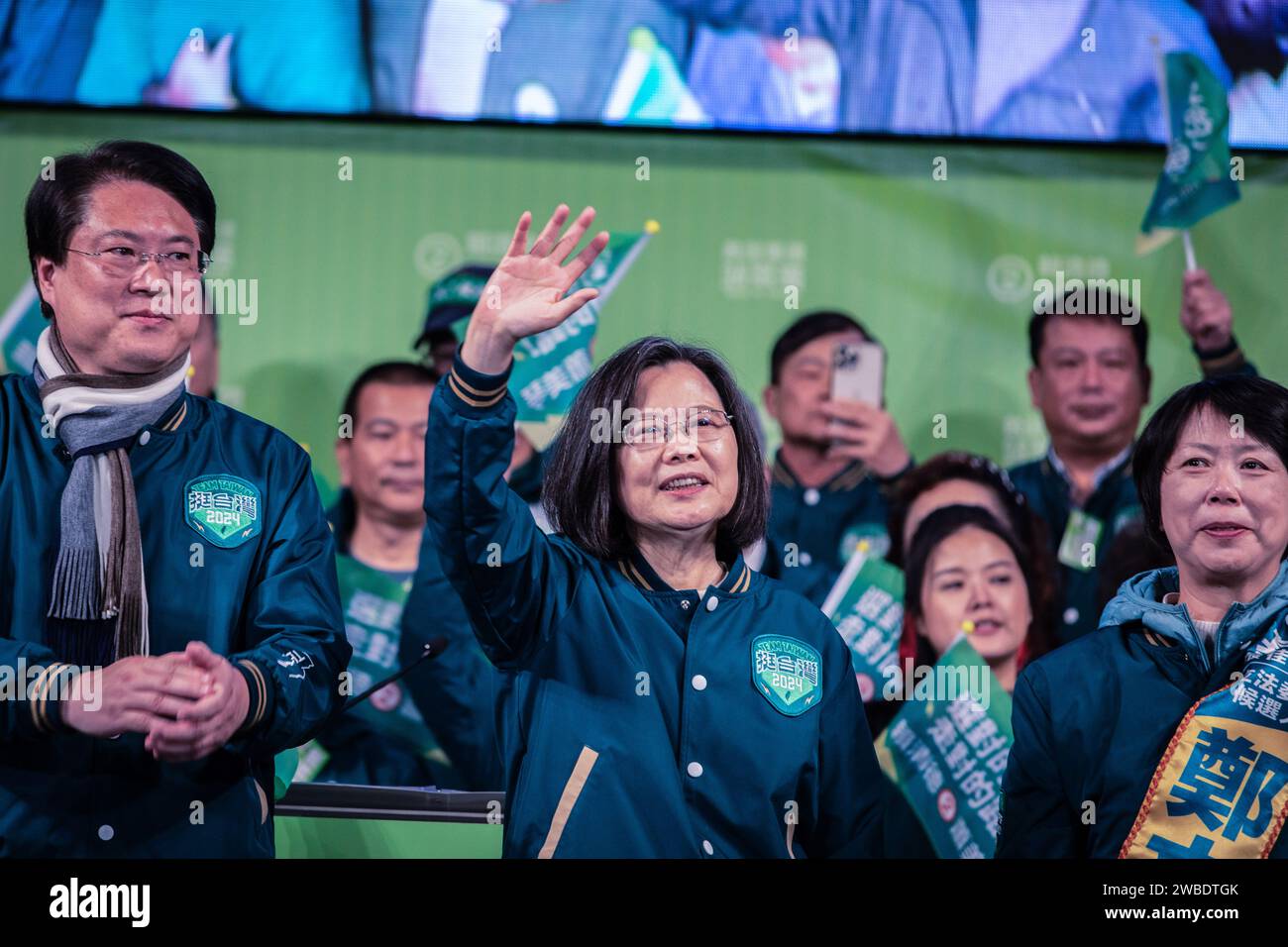 Keelung, Taiwan. 08th Jan, 2024. Taiwan president Tsai Ing-wen, takes ...
