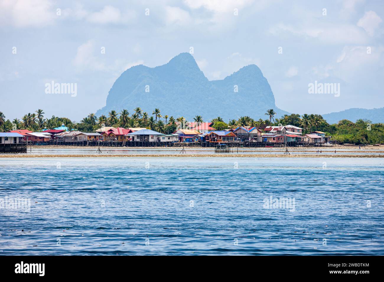 Malaysia, Sabah, Semporna, Harbour view Stock Photo - Alamy