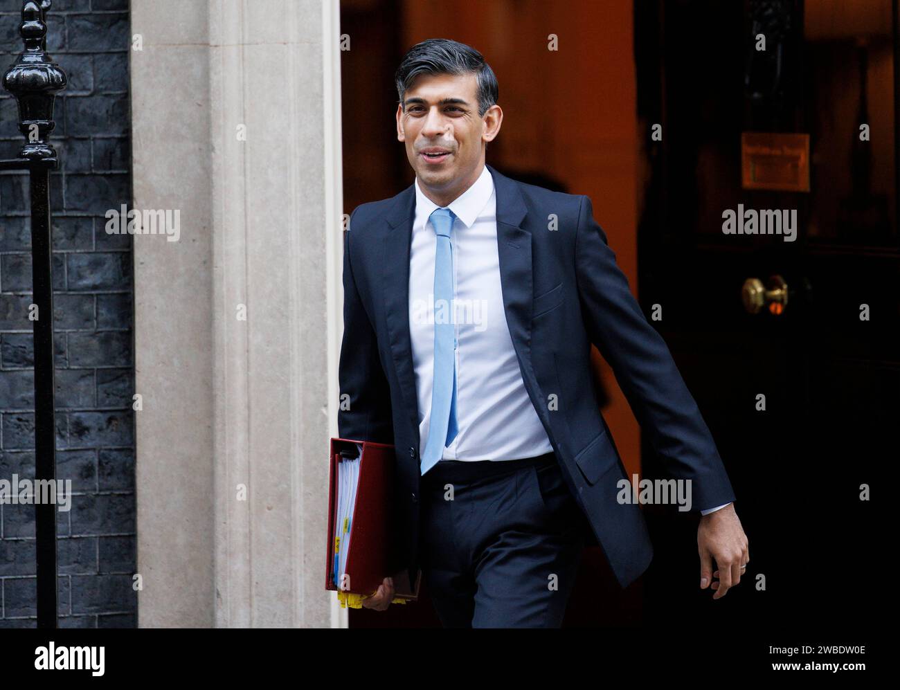 London, UK. 10th Jan, 2024. Prime Minister, Rishi Sunak, leaves Number ...