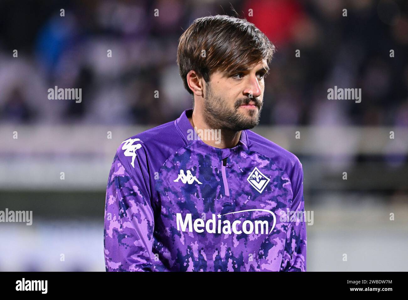 Florence, Italy. 09th Jan, 2024. ACF Fiorentina's defender Luca Ranieri ...